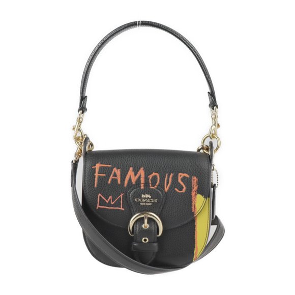 Coach | Bags | Coach Basquiat Collaboration Shoulder Bag C5663 Leather ...